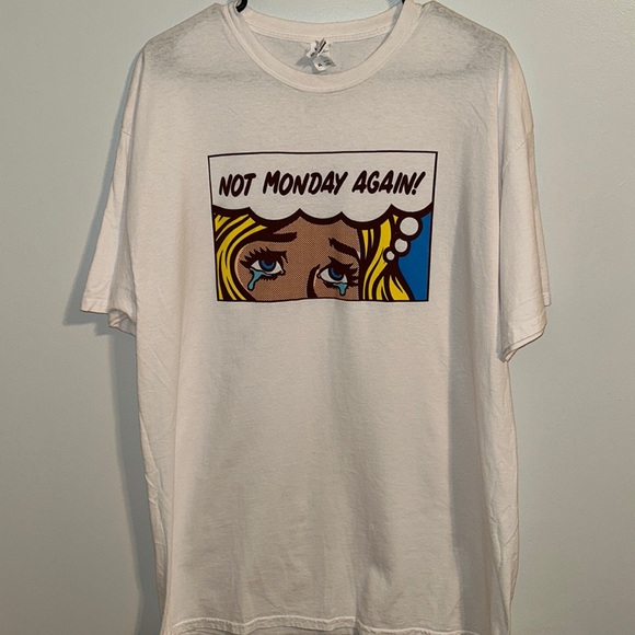 Fruit of the Loom | Tops | Vintage Not Monday Again Graphic Tshirt Size ...